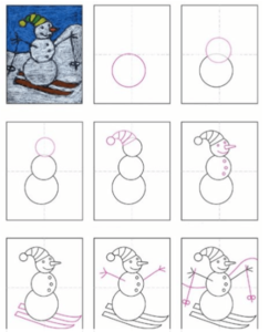 Рисунки на новый год: как нарисовать поэтапно карандашом детский ...